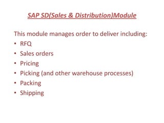SAP | PPT