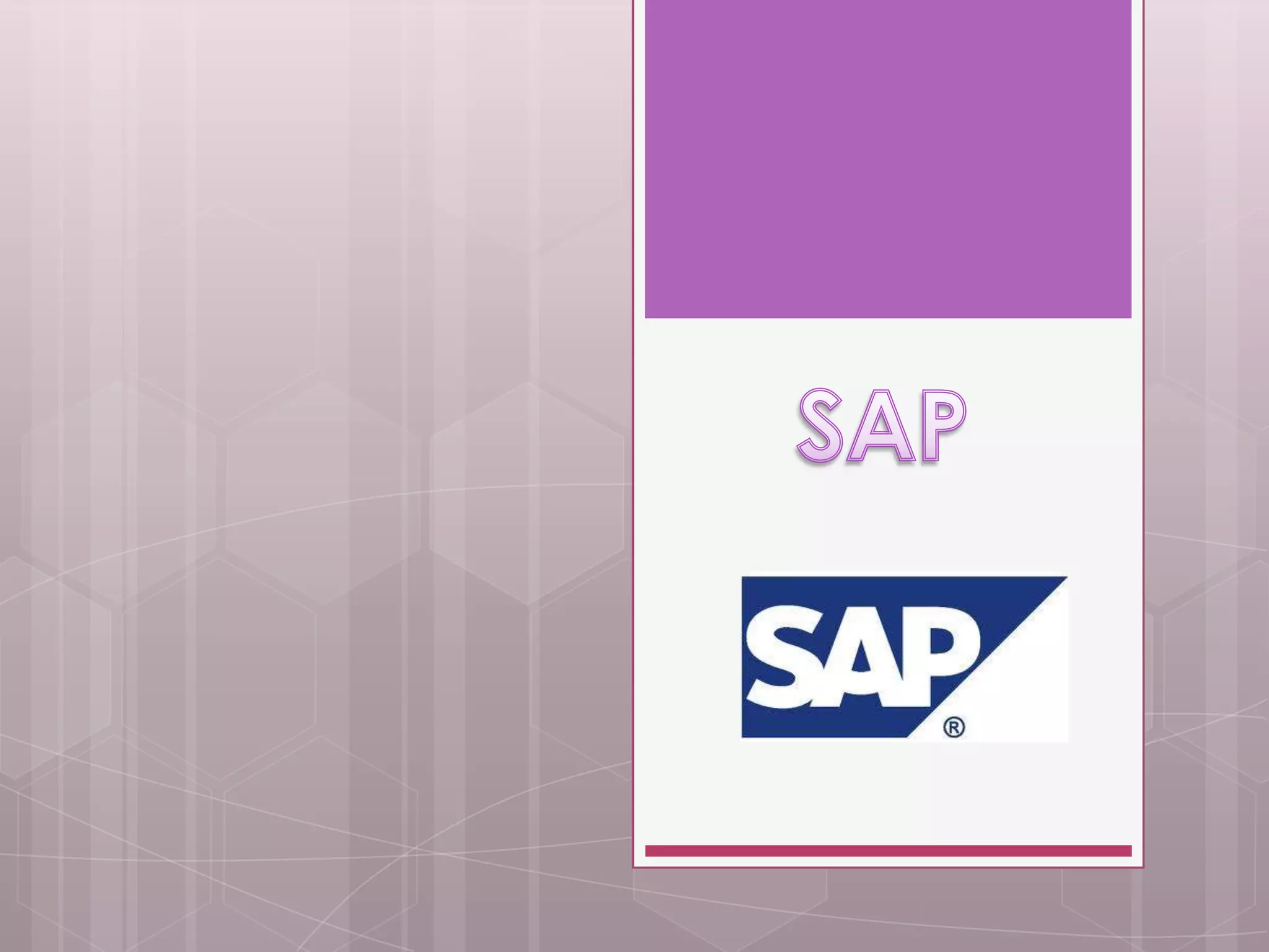 SAP-System Application & Products | PPT
