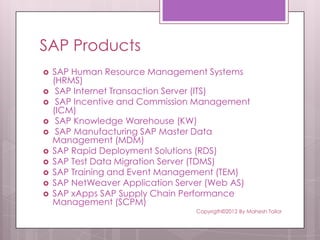 SAP-System Application & Products | PPT