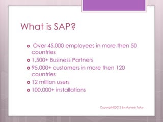 SAP-System Application & Products | PPT