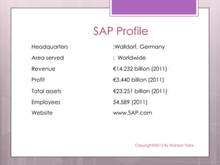 SAP-System Application & Products | PPT