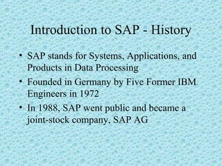 SAP | PPT