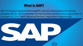 Sap- An Overview | PPTX