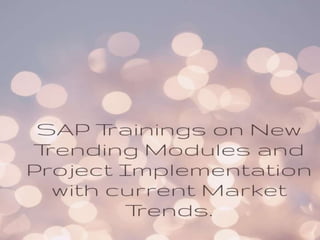 Sap Training and Project Implementation | PPT