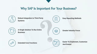 Introduction to SAP - Why SAP is Important for your Business | PPT