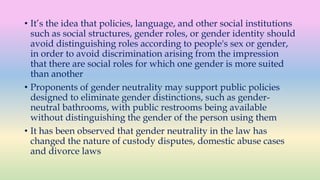 Gender Equality | PPTX | Debated Sensitive Social Issues | Sensitive Topics