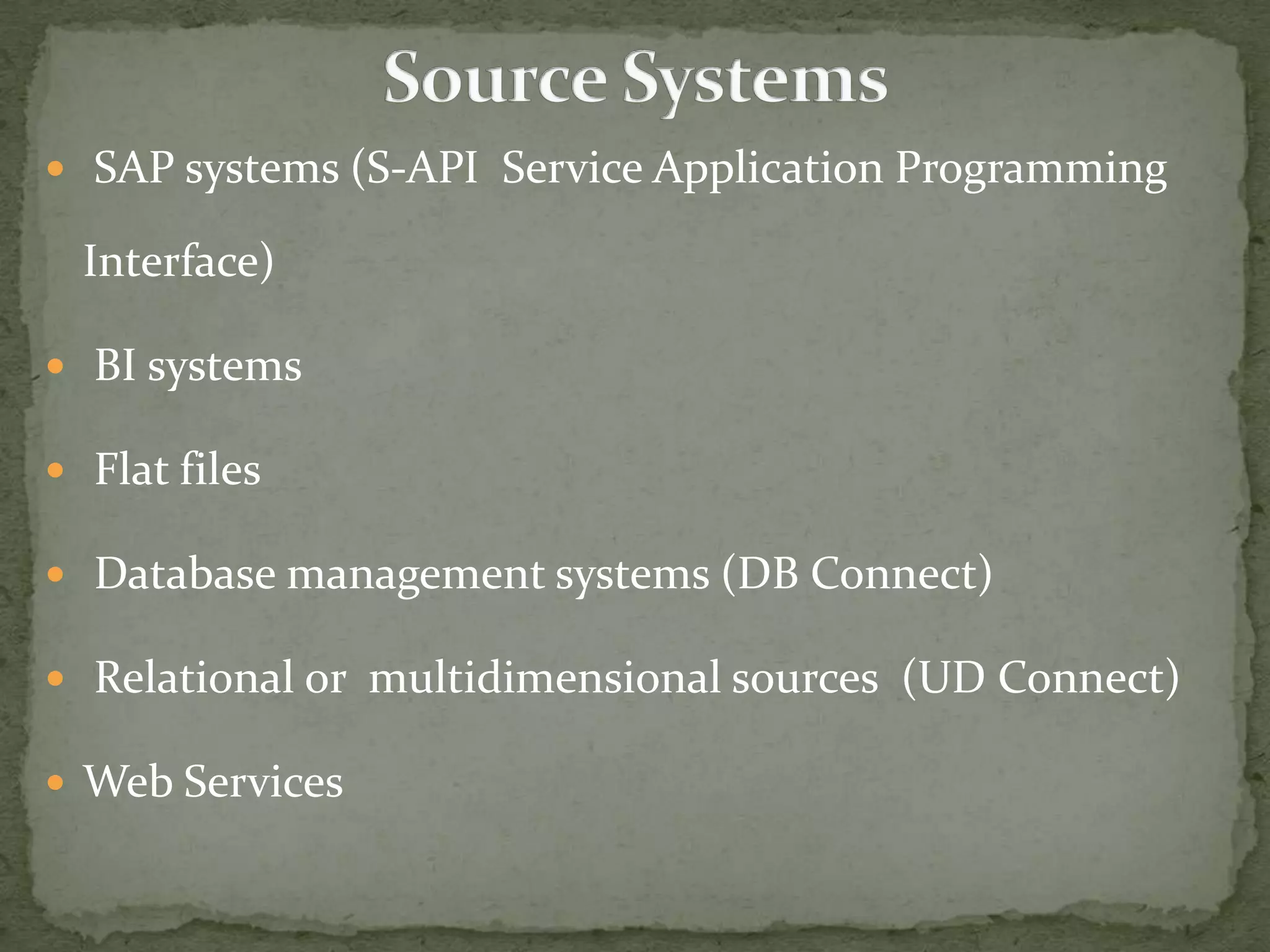 Sap Bw Introduction Pptx Databases Computer Software And Applications