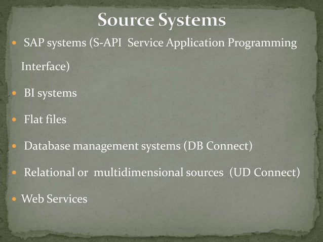 SAP BW Introduction. | PPTX | Databases | Computer Software and Applications
