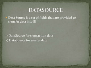 SAP BW Introduction. | PPTX