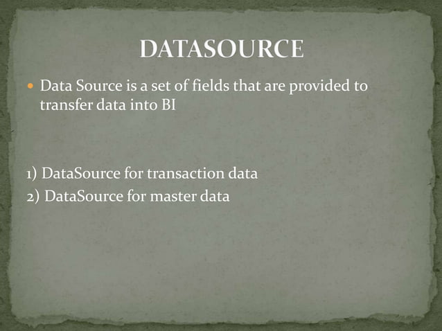 SAP BW Introduction. | PPTX | Databases | Computer Software and Applications