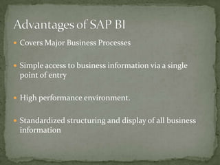 SAP BW Introduction. | PPTX