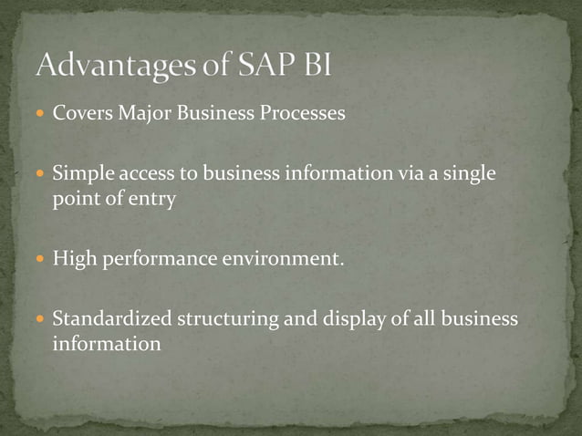 SAP BW Introduction. | PPTX | Databases | Computer Software and Applications