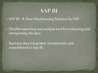 SAP BW Introduction. | PPTX