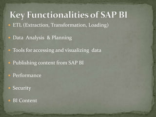SAP BW Introduction. | PPTX