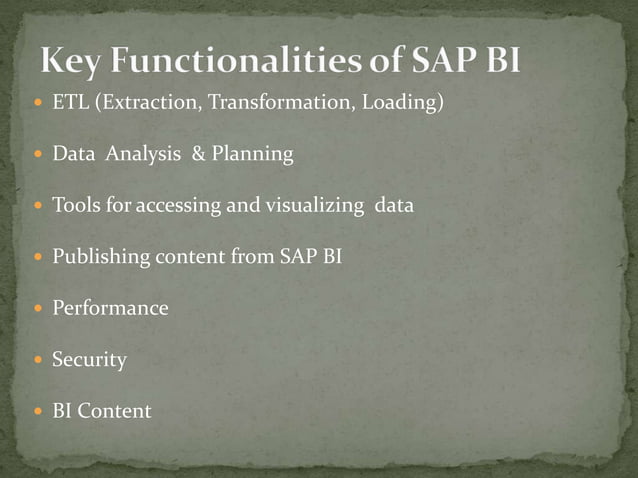 SAP BW Introduction. | PPTX | Databases | Computer Software and Applications