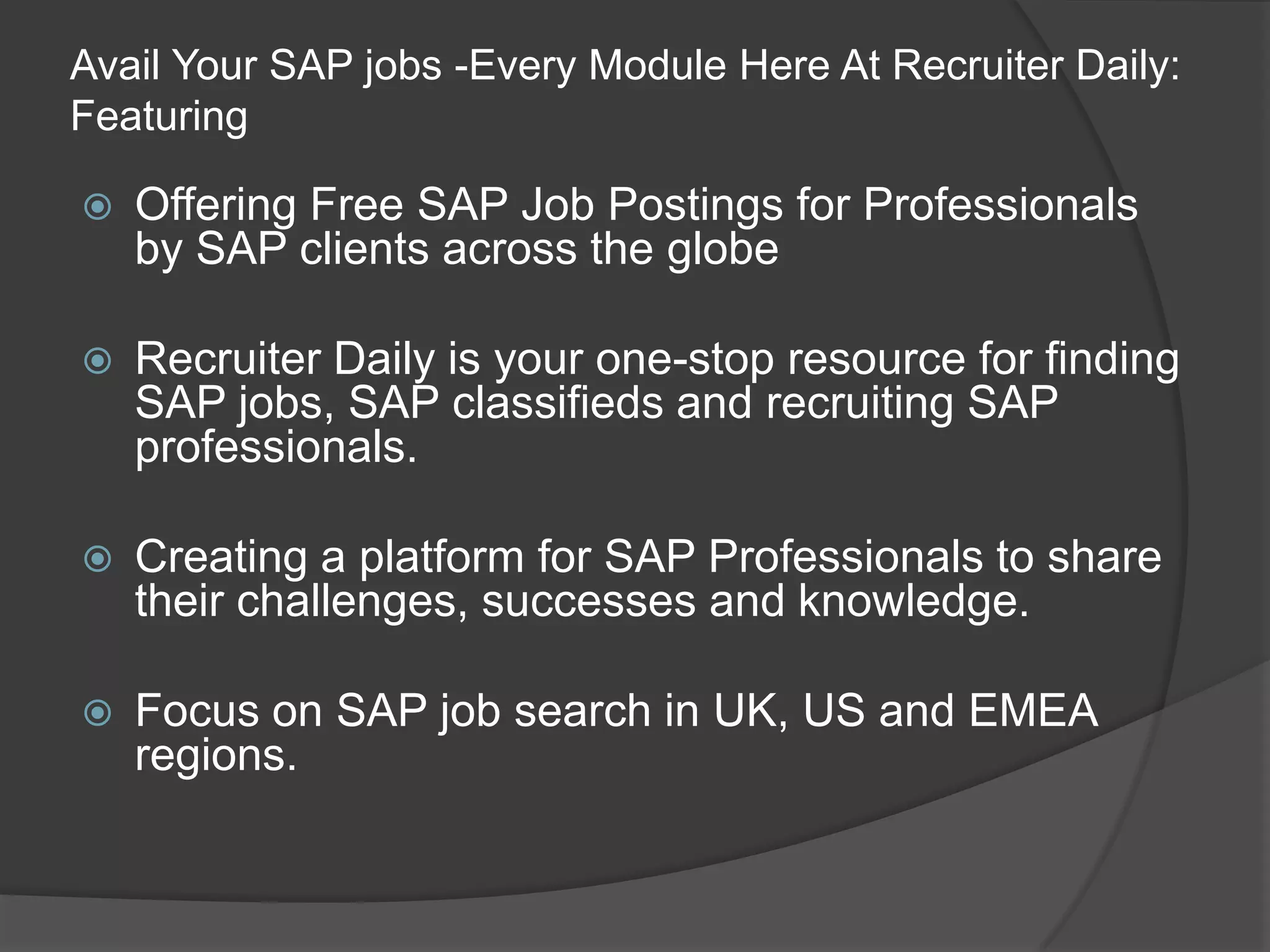 SAP Career Maker site | PPTX