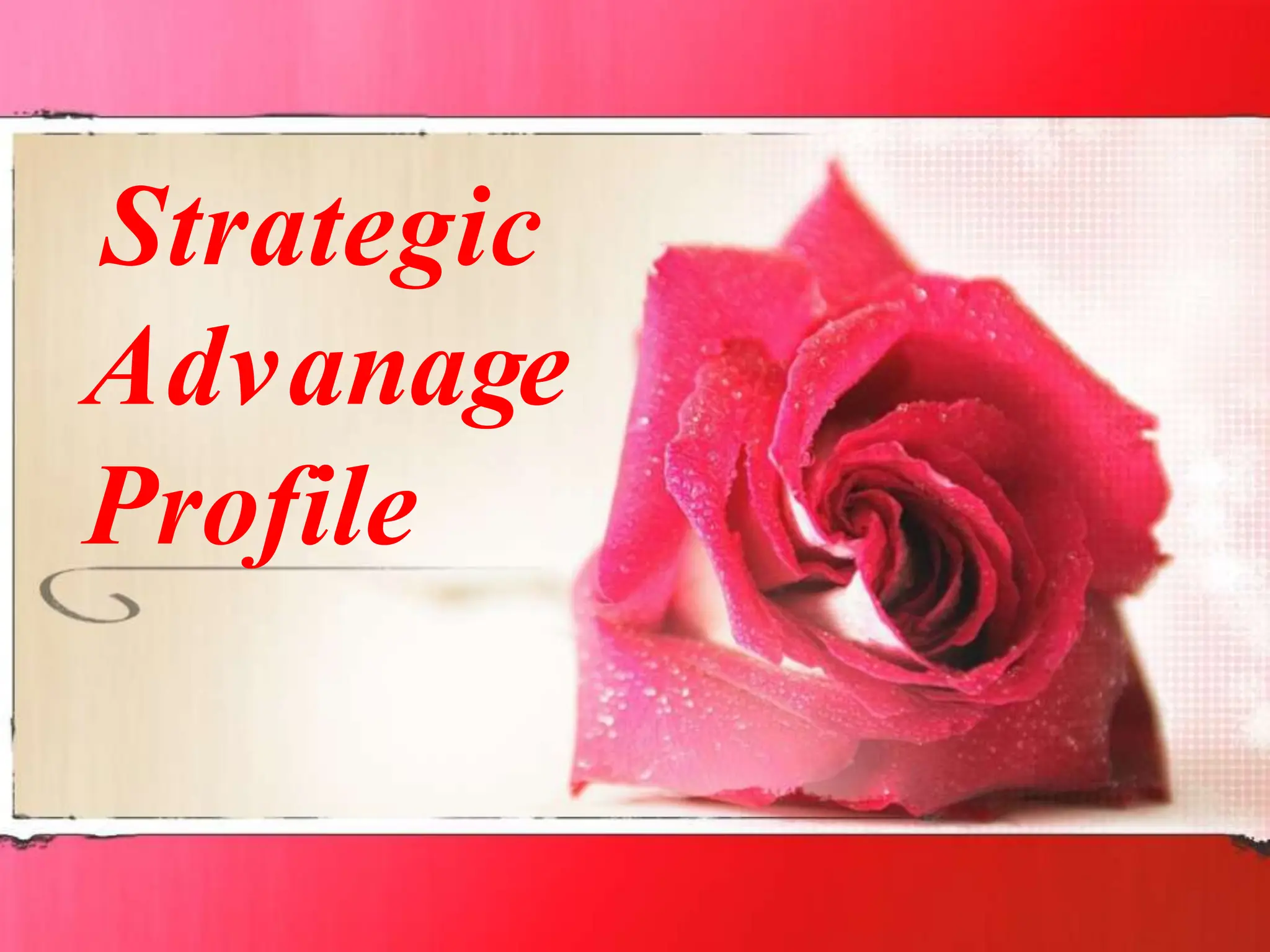 Strategic advantage Profile for strategic management.pptx