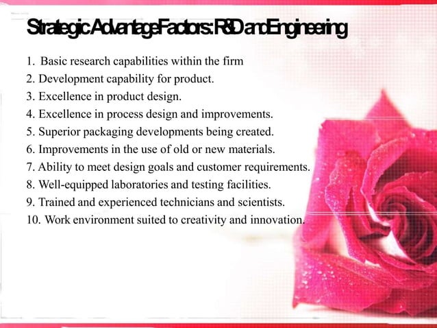Strategic advantage Profile for strategic management.pptx | Business ...