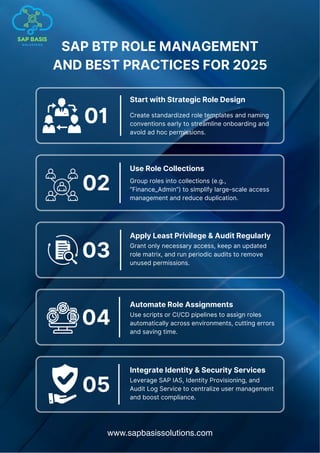 SAP BTP Role Management and Best Practices for 2025 | PDF