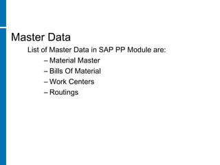 SAP PP Case study by Murali Krishna Nookella | PPT