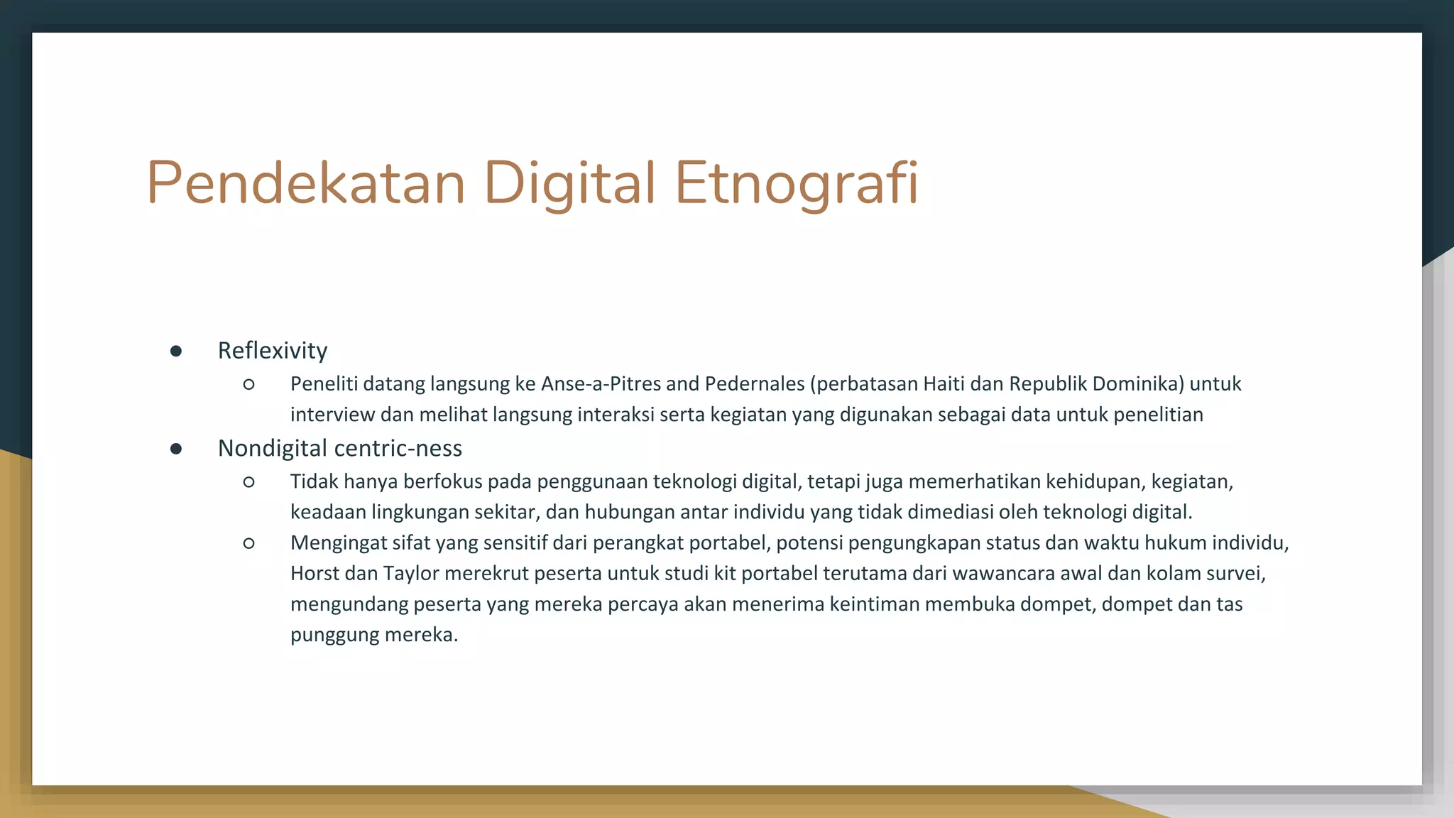 SAP 5 - Digital Etnografi Kelompok 6 | PPTX