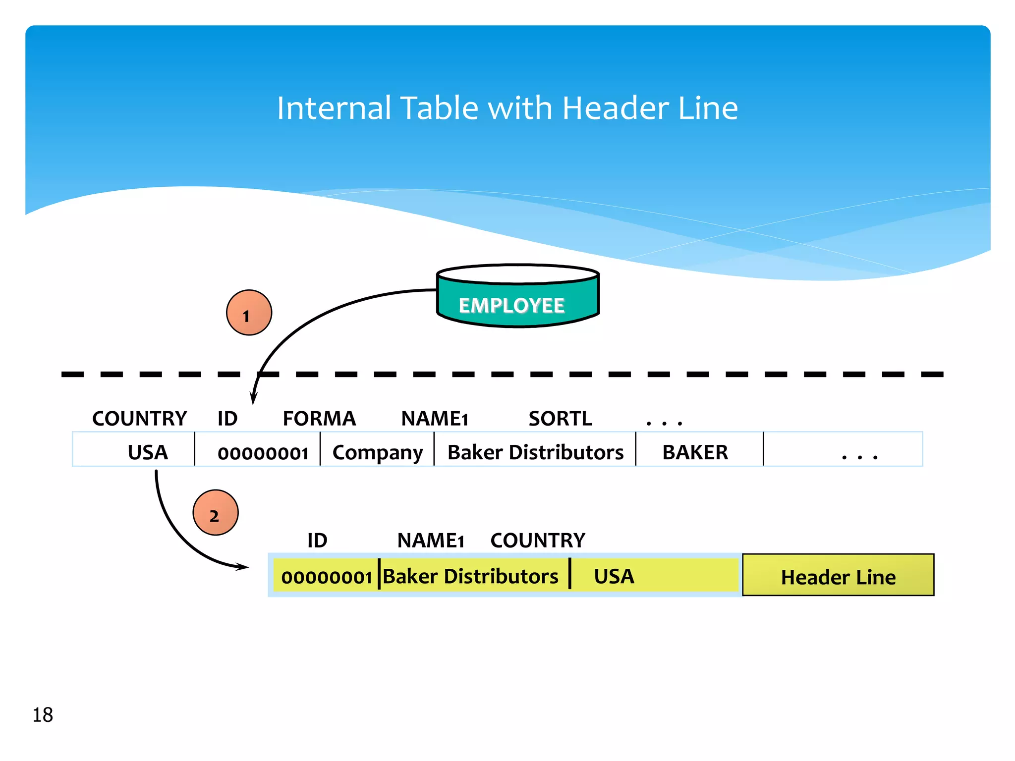 Sap Abap Data Structures And Internal Tables Pptx Databases Computer Software And Applications