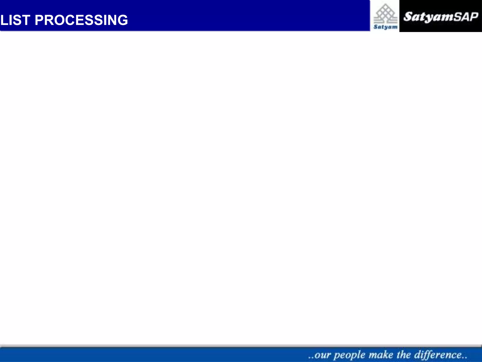 SAP-ABAP-List-Processing.ppt