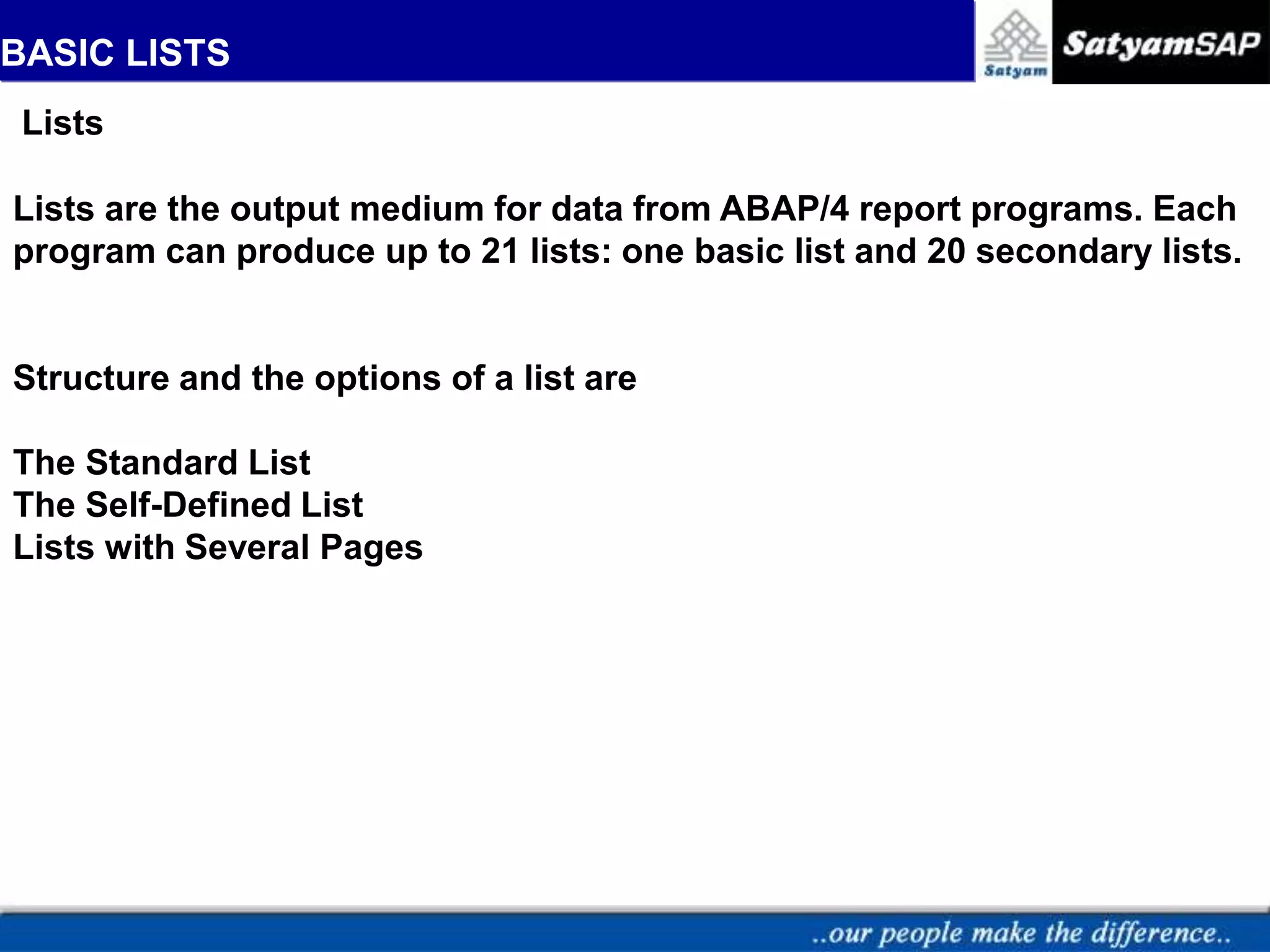 SAP-ABAP-List-Processing.ppt