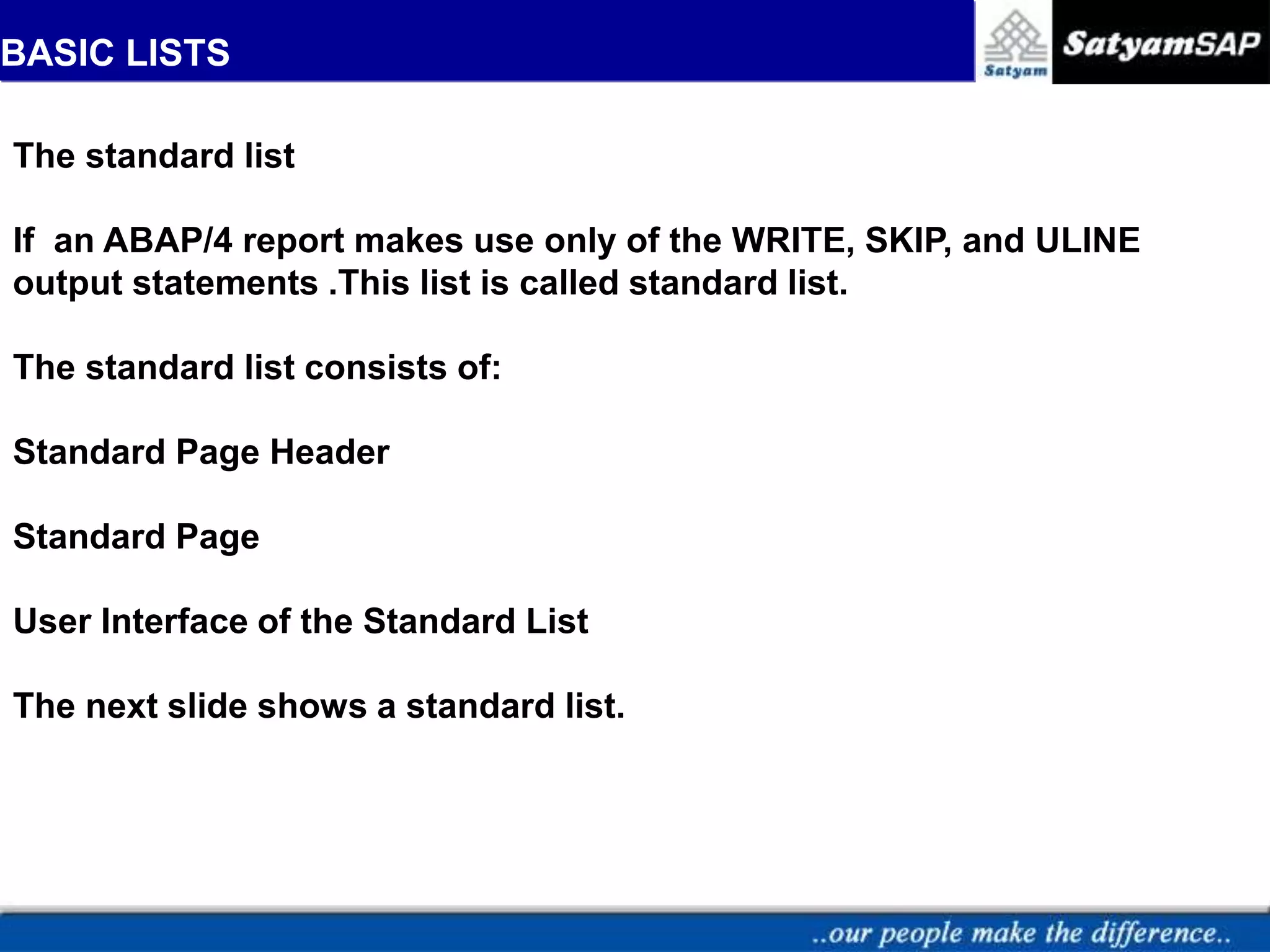 SAP-ABAP-List-Processing.ppt