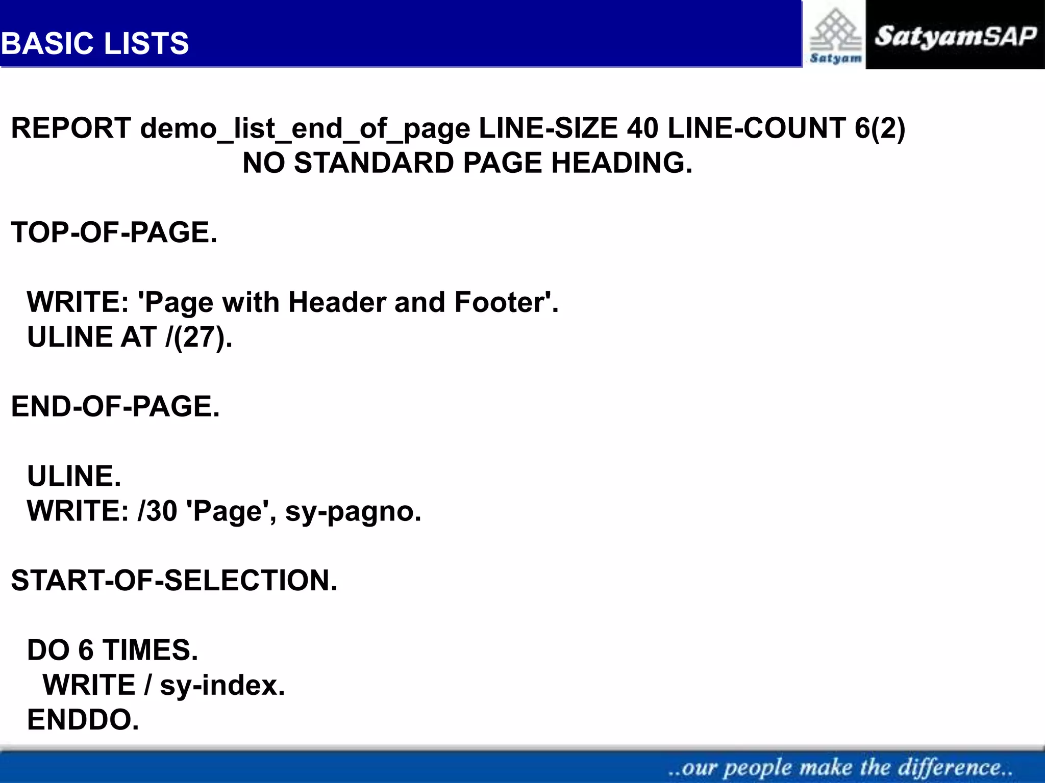 SAP-ABAP-List-Processing.ppt