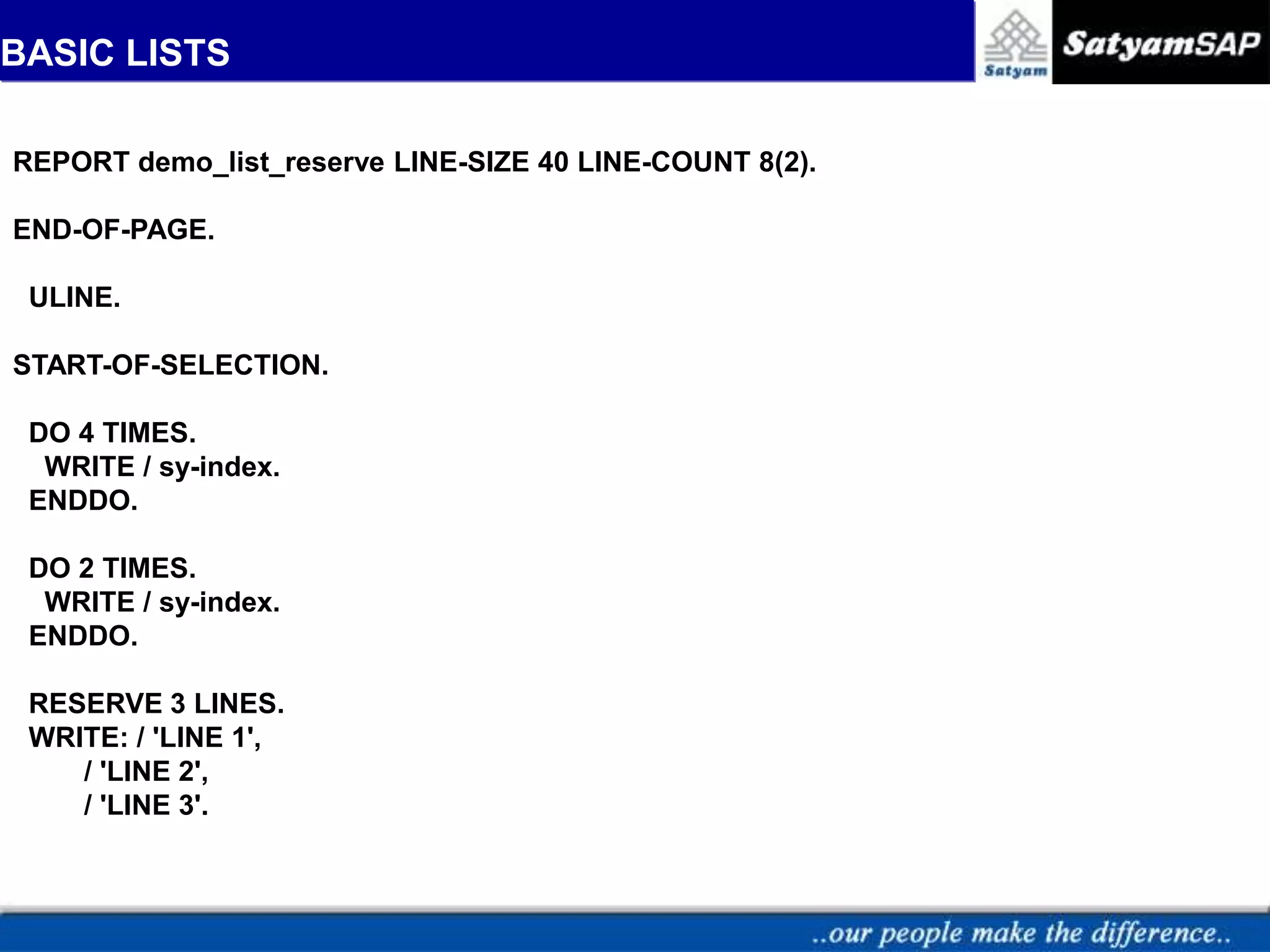SAP-ABAP-List-Processing.ppt