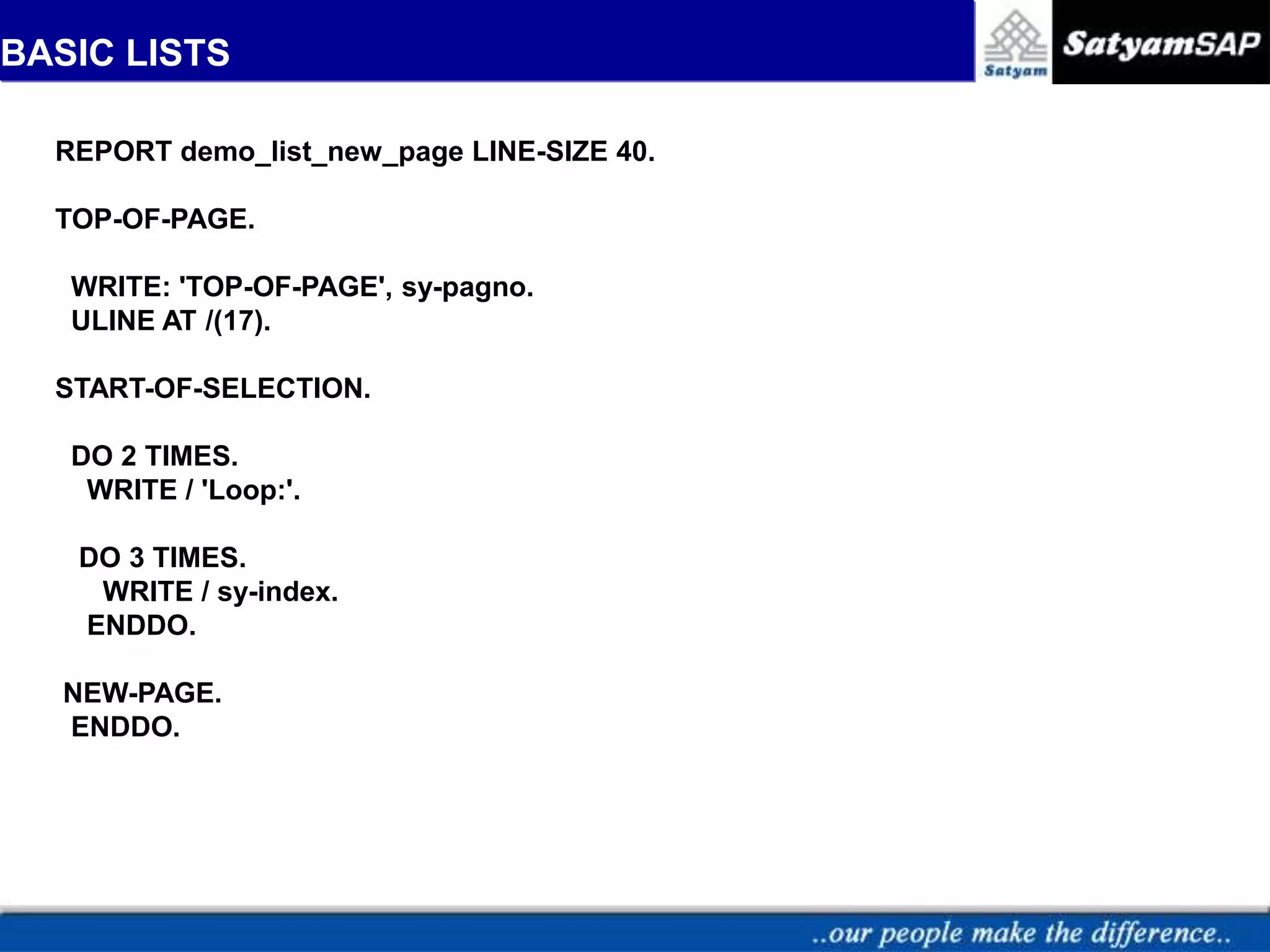SAP-ABAP-List-Processing.ppt