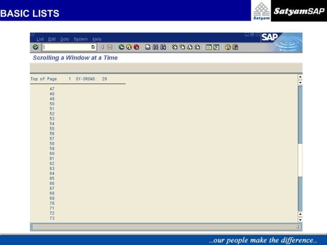 Sap Abap List Processingppt
