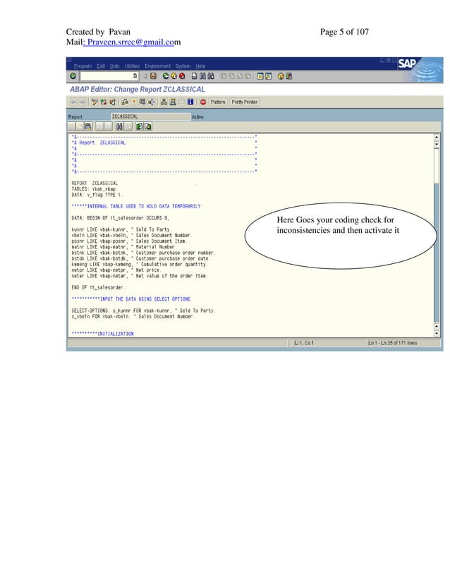 Sap Abap Reports | PDF | Programming Languages | Computing