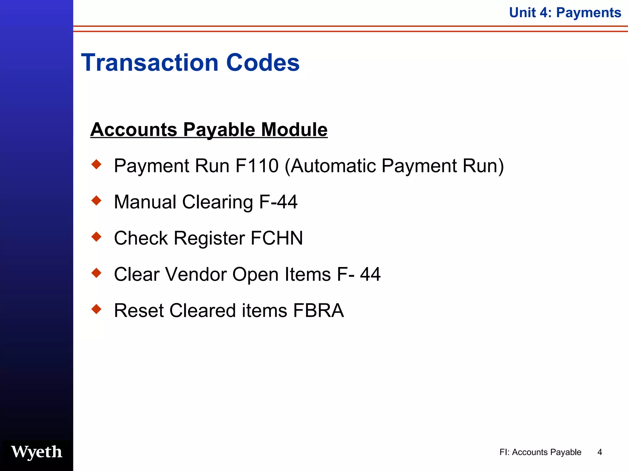 SAP Accounts Payable Payment | http://sapdocs.info