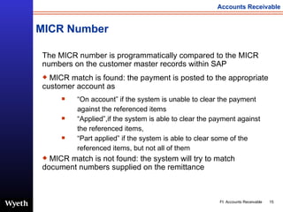 SAP Accounts Reveivable Financial Transaction | http://sapdocs.info