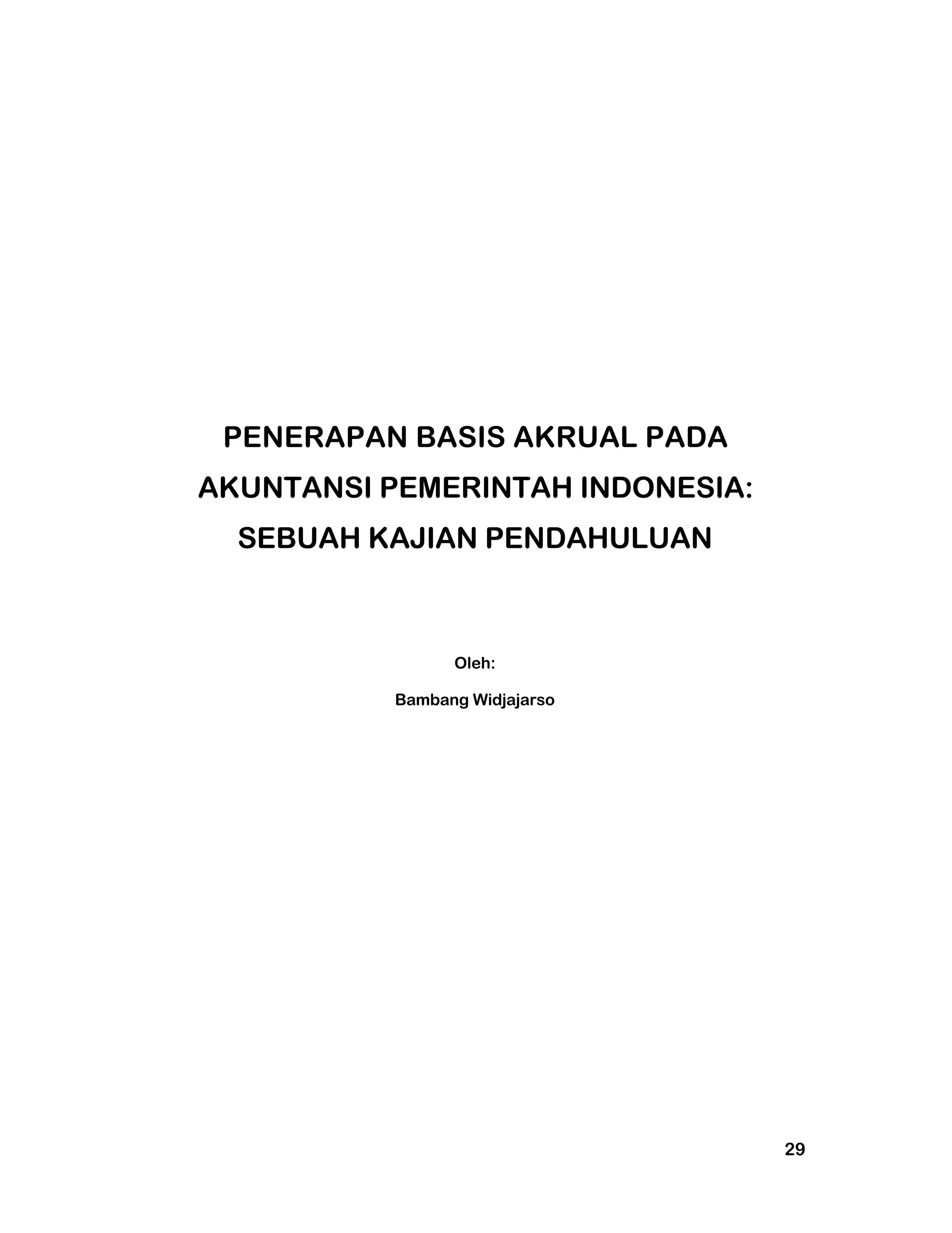 Sap akuntansi berbasis akrual | PDF
