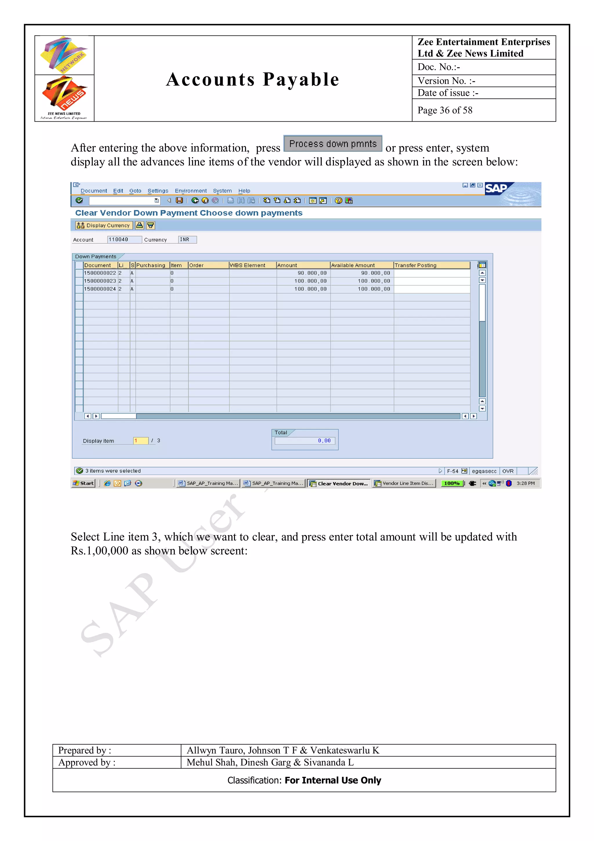 Sap ap-user-training-tutorial | PDF