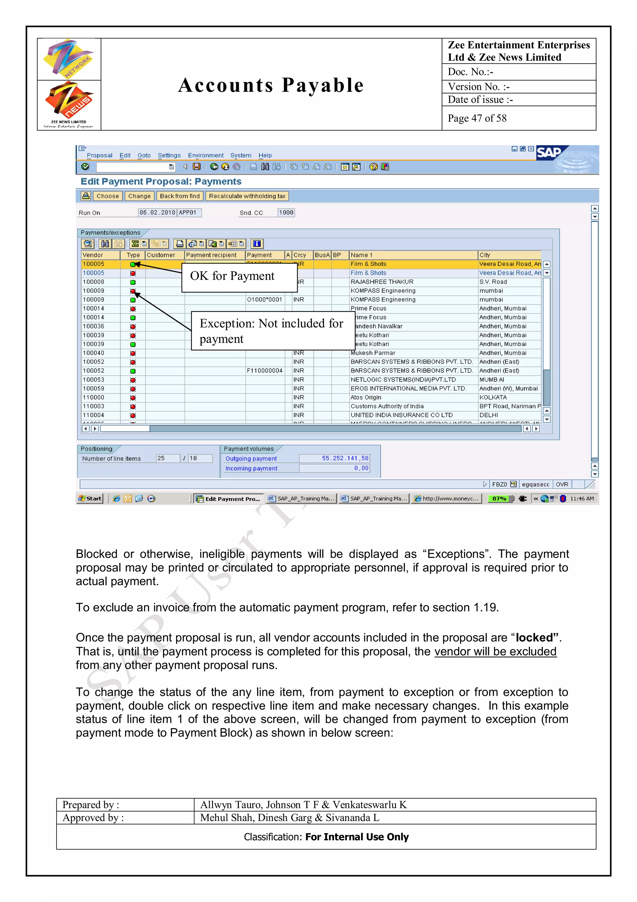 Sap ap-user-training-tutorial | PDF