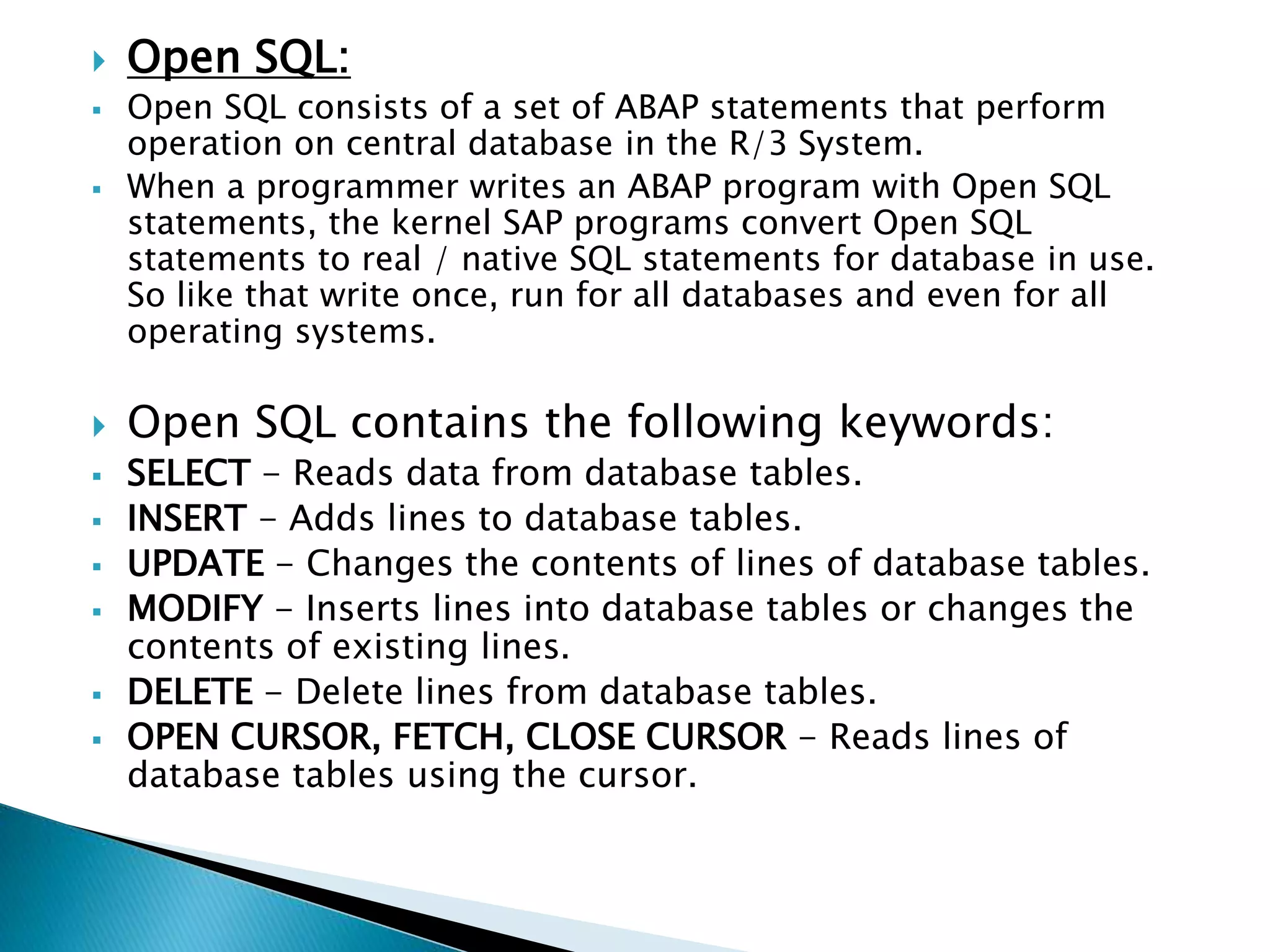 Sap architecture | PPTX | Operating Systems | Computer Software and Applications