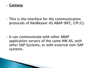 Sap architecture | PPTX