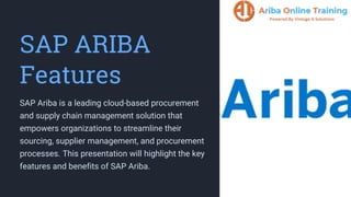 SAP ARIBA Module and Course Features PPT | PPTX