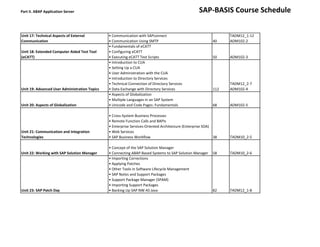 SAP BASIS Course Content | PDF