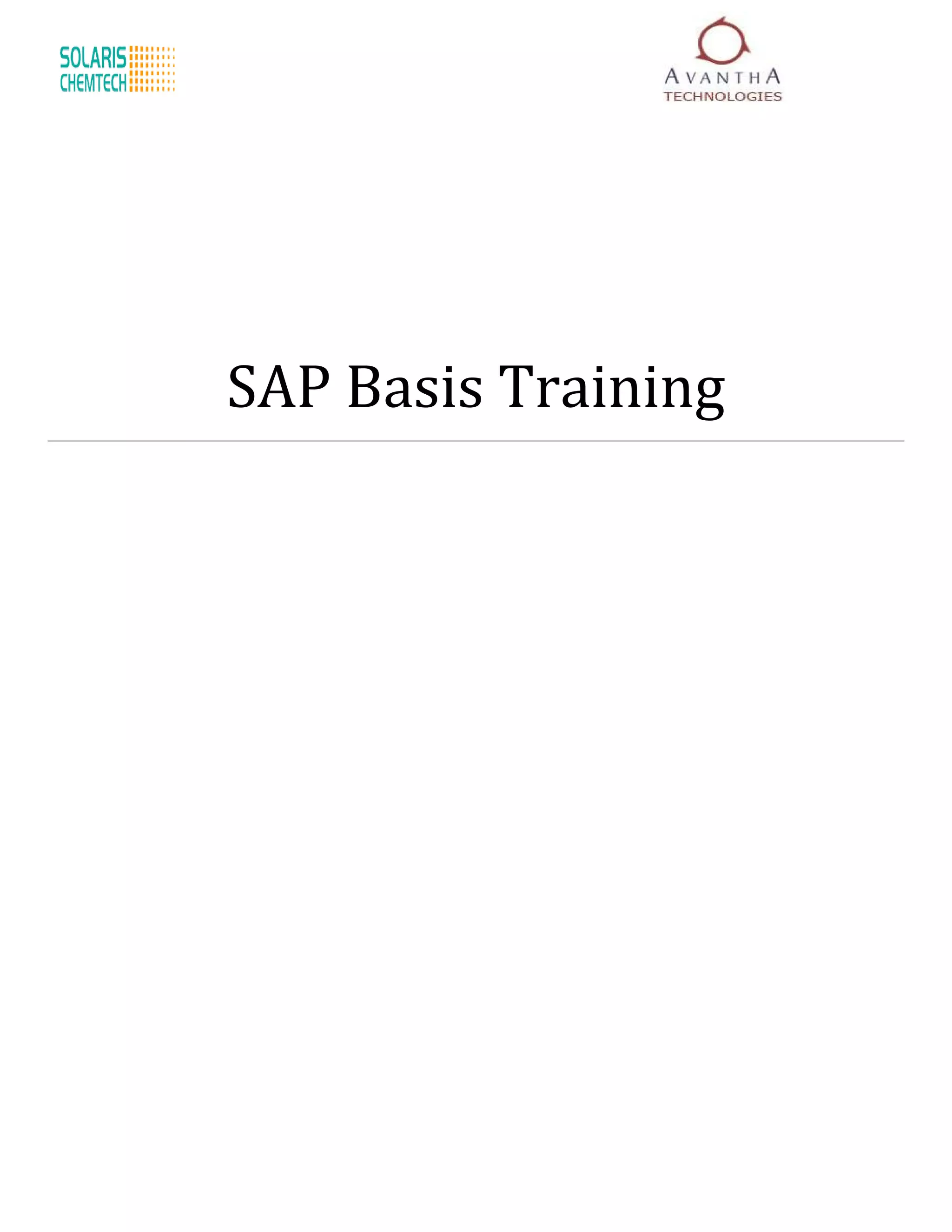 Sap basis-training-material | DOC