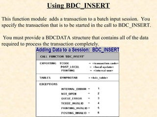 SAP-BDC know as Batch data conversion.ppt