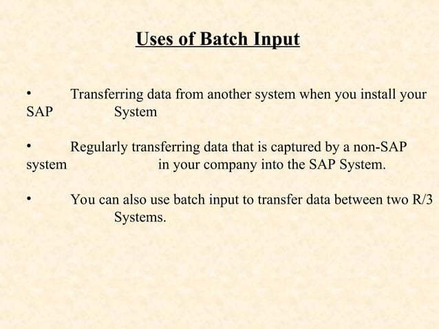 SAP-BDC know as Batch data conversion.ppt