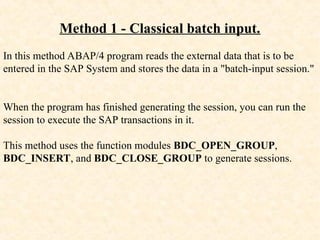 SAP-BDC know as Batch data conversion.ppt