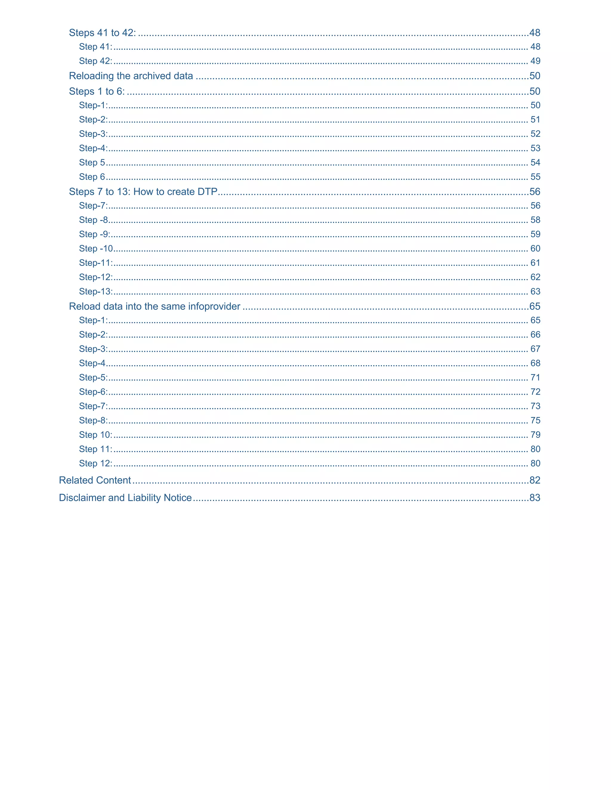 Sap bi step by step procedure for data archiving by adk and reloading ...