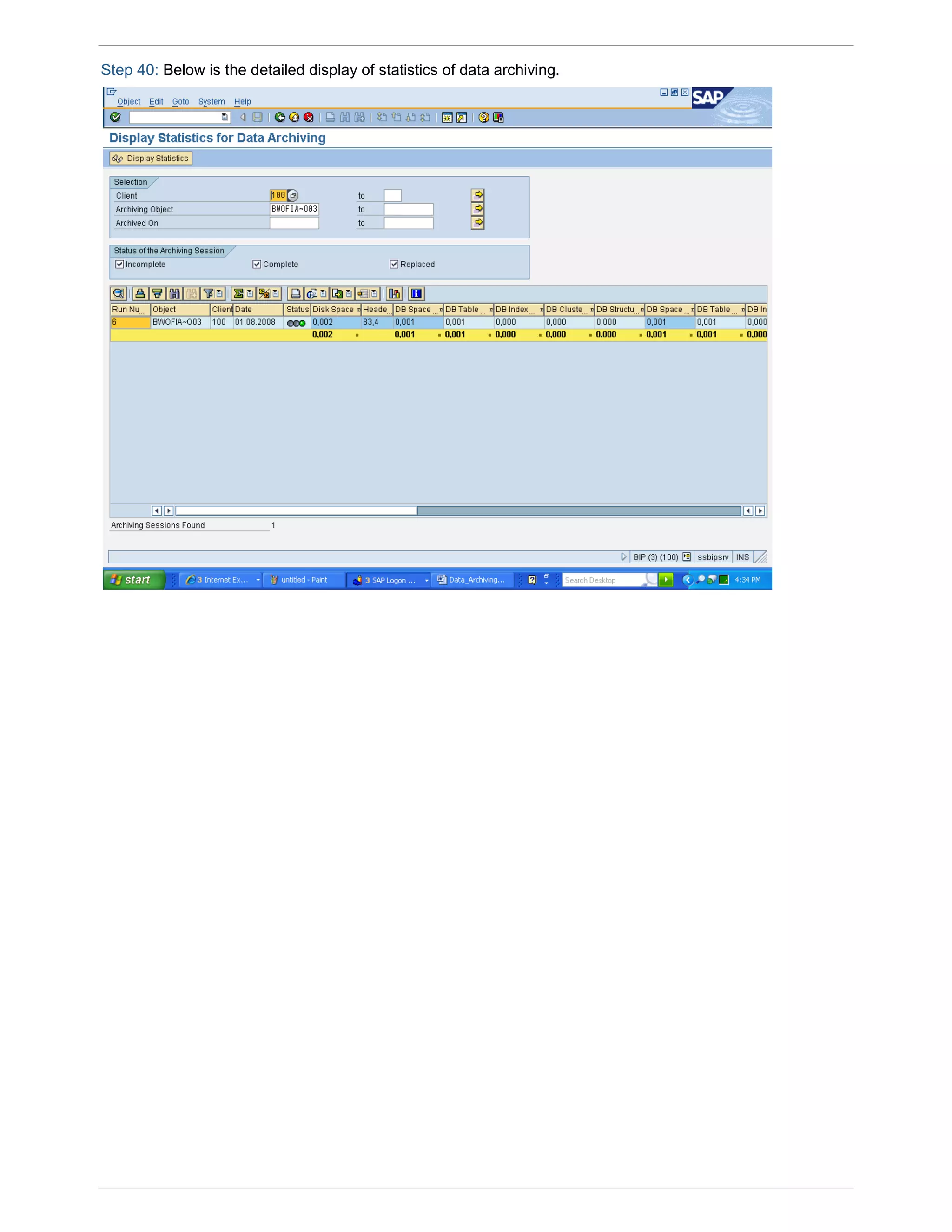 Sap bi step by step procedure for data archiving by adk and reloading archived data | PDF