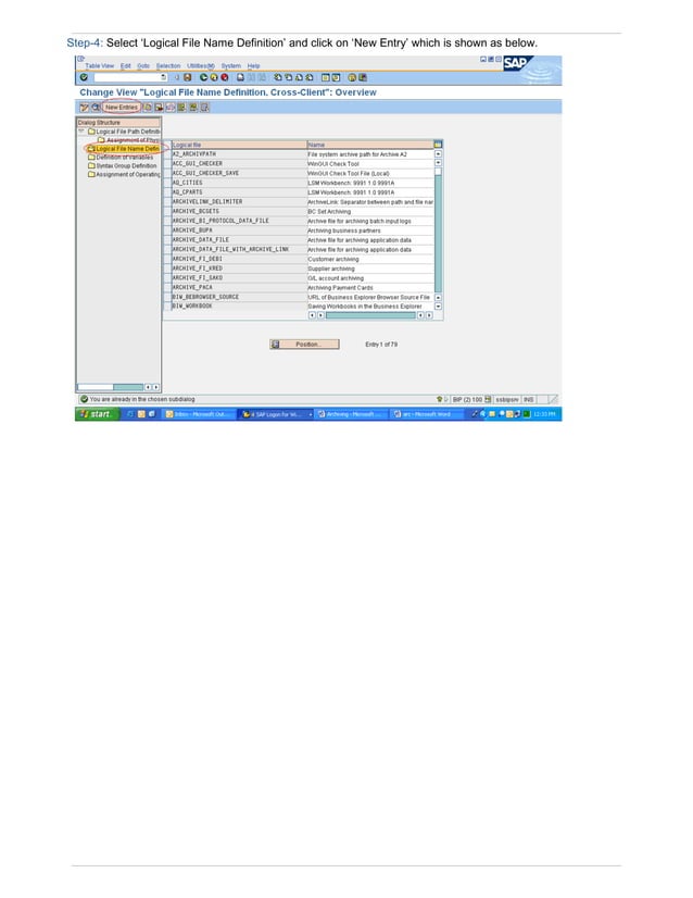 Sap bi step by step procedure for data archiving by adk and reloading ...